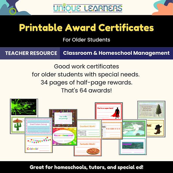 Printable Student Awards Certificates